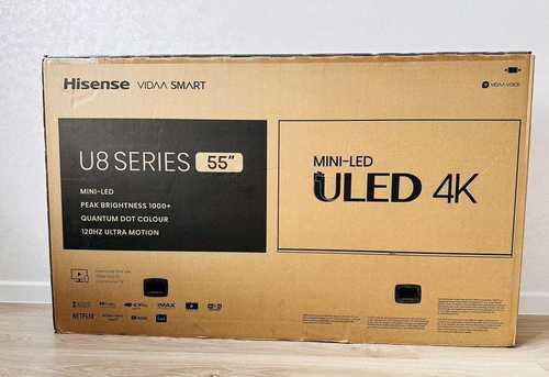 Новый Hisense 55U8HQ 55" 2023 Mini-LED