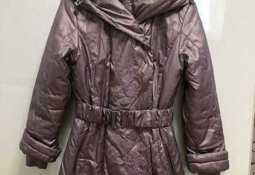 Зимнее пальто куртка для девочки 152
