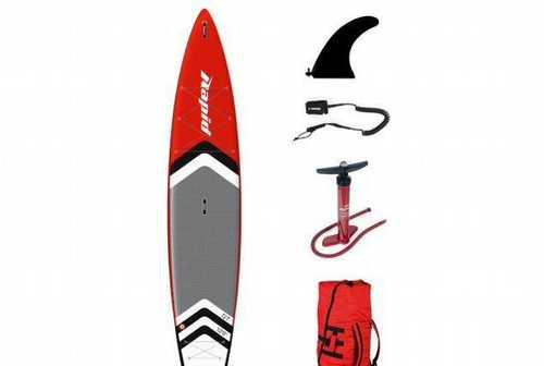 Надувная SUP доска 2021 iSUP Rapid GT red 12'6" x