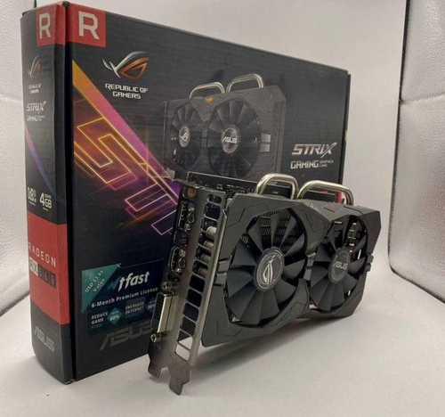 Видеокарта rx 560 4gb asus strix