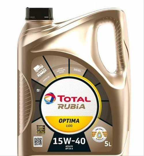 Масло моторное диз. Total Rubia Optima 1100 15W40