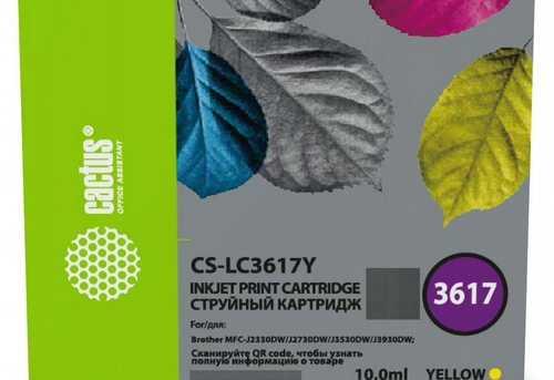 Картридж струйный Cactus CS-LC3617Y желтый (10мл)