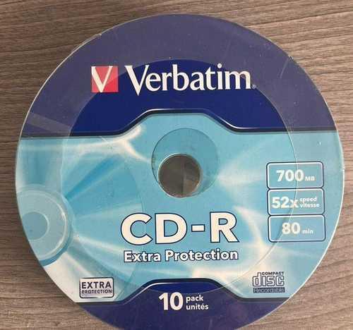 Болванка cd-r verbatium 700mb 10 шт