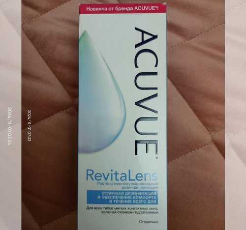 Раствор для контактных линз acuvue RevitaLens