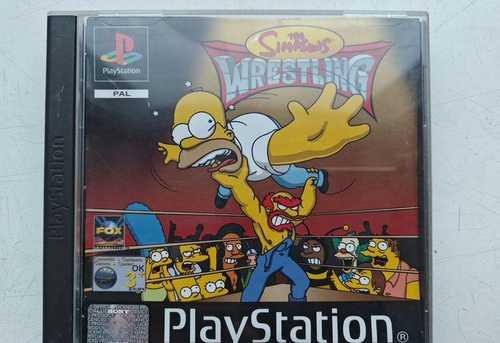 The Simpsons Wrestling PS1 PAL