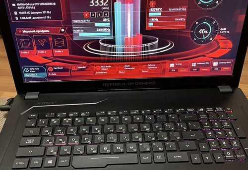 Ноутбук asus rog strix gl753vd