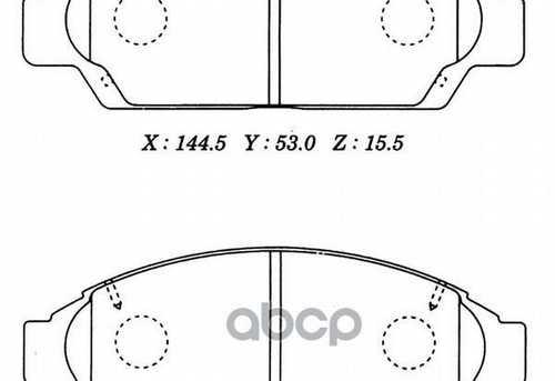 D2102-01 Y02-2102 колодки дисковые п Toyota C