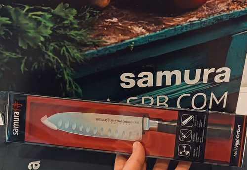 Нож кухонный "Samura Mo-V" Сантоку малый, 138 мм