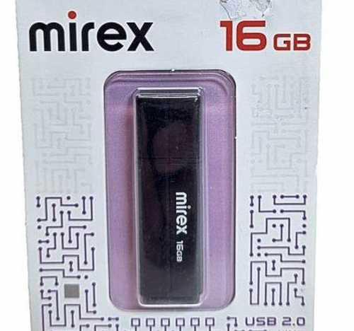 Флеш-накопитель USB 2.0 16GB mirex line black 136