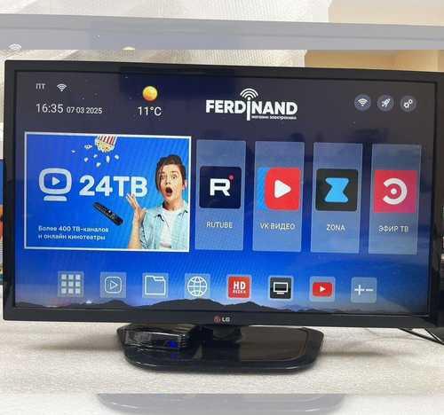 Телевизор LG 32 дюйма ( SmartTV box)