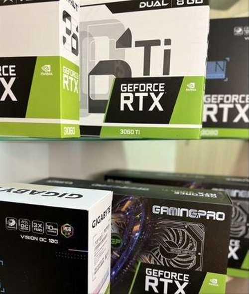 Видеокарты Nvidia RTX 3060/3050/3070/3080/3090ti