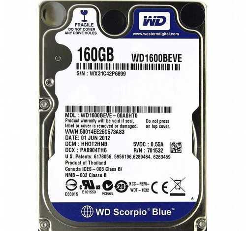 Western Digital SB 160Gb IDE   Салазки dexp AT-DH0