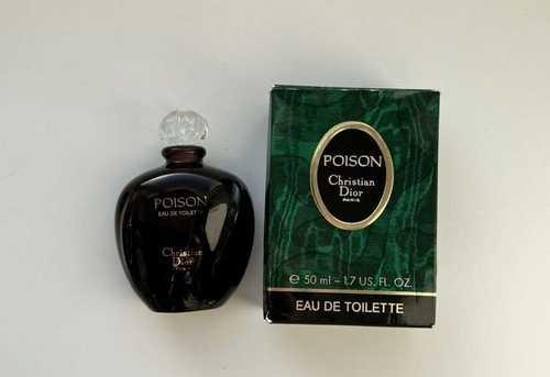 Christian dior Poison edt 50 мл винтаж 1986