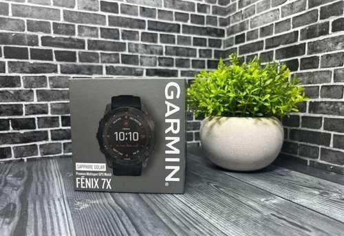 Часы Garmin Fenix 7X Sapphire Solar, новые