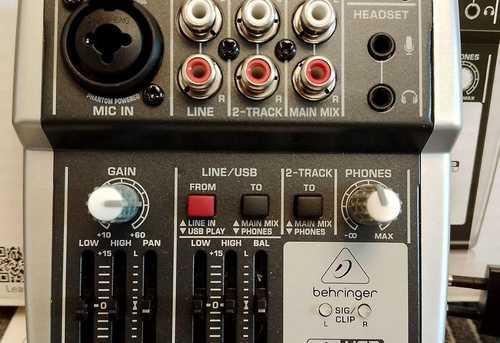 Микшер, аудио карта Behringer xenyx 302USB