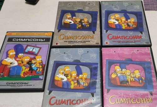 Dvd диски мультфильмы Симпсоны
