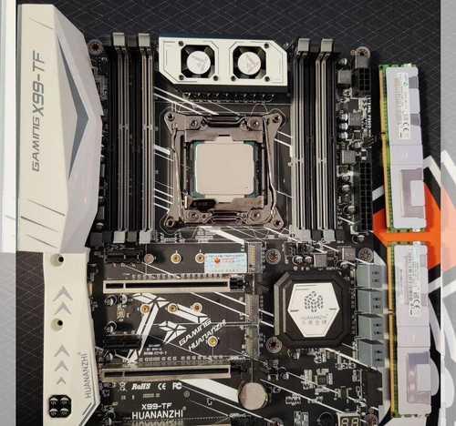 Huananzhi X99 TF 1.1 + 2666v3 + память 64gb DDR3