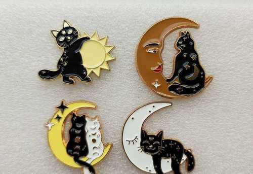 Значки с космическими котами