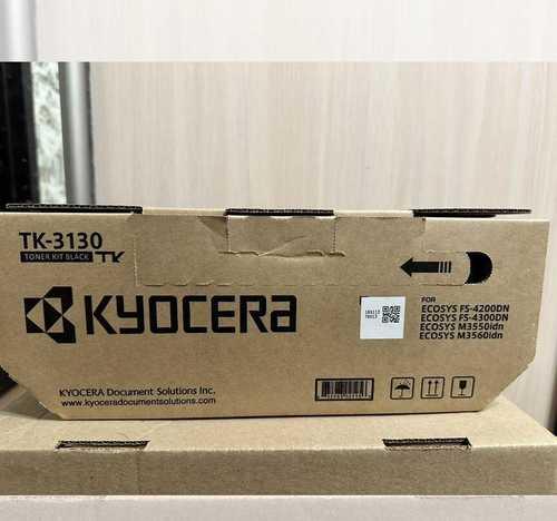 Картридж лазерный Kyocera TK-3130 черный, с чипом