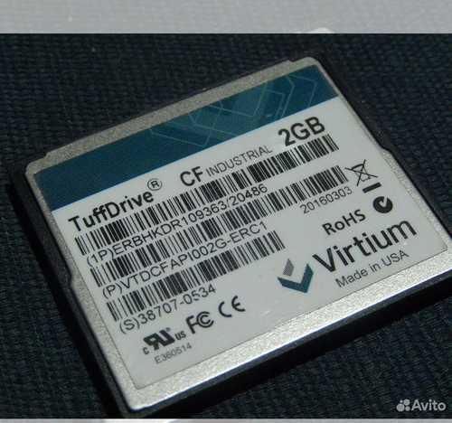 Карта памяти Virtium TuffDrive CF Industrial 2GB