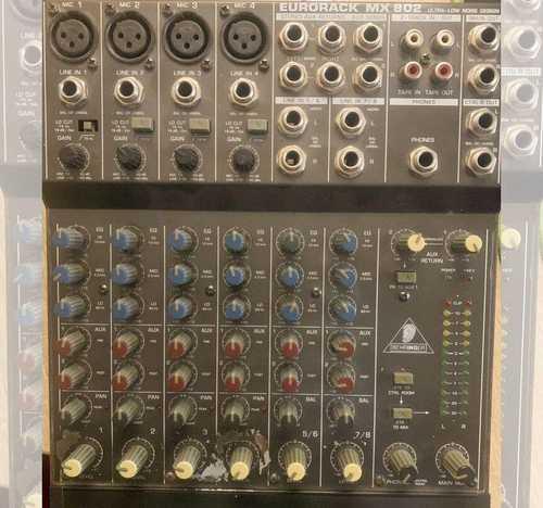 Микшерный пульт behringer eurorack mx802