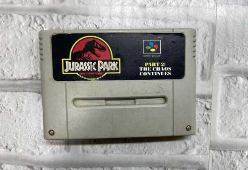 Картридж Super Nintendo Snes Jurassic Park Part 2