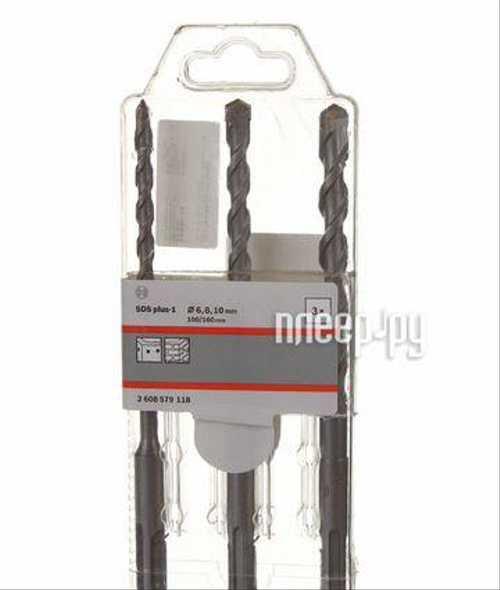 Набор буров Bosch SDS Plus-1 6/8/10x160mm 2608