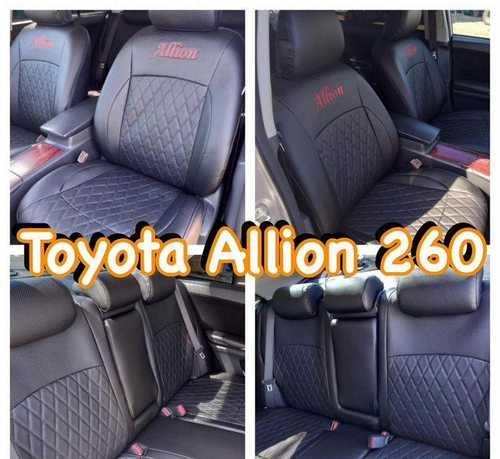 Авточехлы из экокожи toyota allion