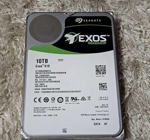 Жесткий диск Seagate Exos X10 10TB (Наработка 118ч