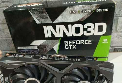 Видеокарта GeForce Inno3d 1660 super Twin X2 6Gb