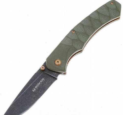 Нож складной Boker Iguanodon 01SC072, 80 мм, зелен