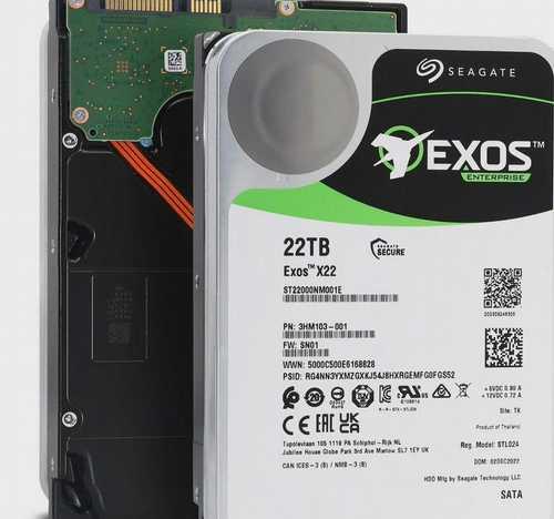 Новый Seagate exos X22 22 тб + гарантия