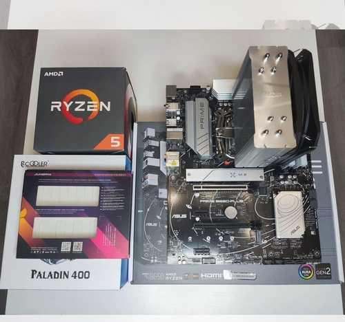 Комплект: Ryzen 9600, B650, 32Gb, кулер