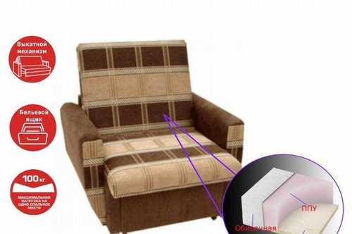 Кресло кровать Эконом выкатное микровелюр Спб 8