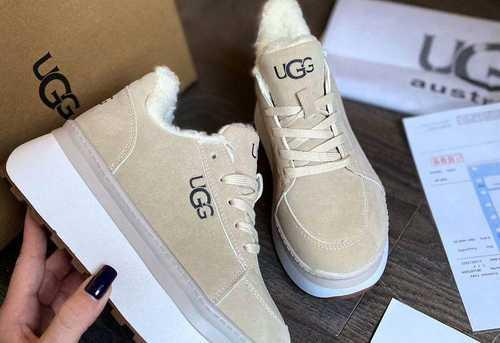 Кроссовки UGG замшевые с мехом