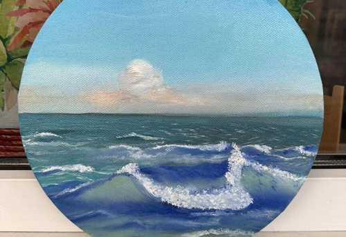 Картина маслом Морская волна