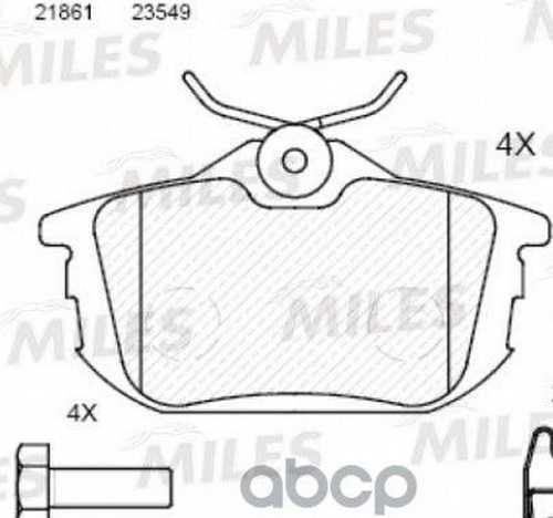 Колодки тормозные mitsubishi colt 04/smart/VOL