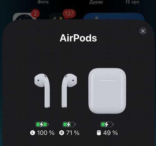 Наушники apple airpods