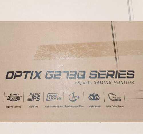 Монитор msi optix G273Qf series 165Hz