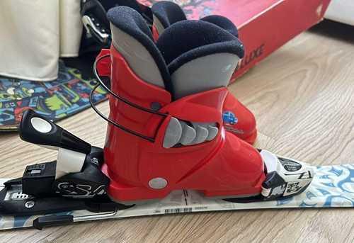 Детские Горные лыжи и ботинки salomon