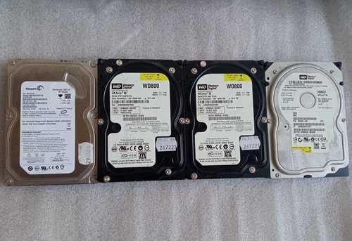 Лот 4 x 80GB HDD SATA для компьютера