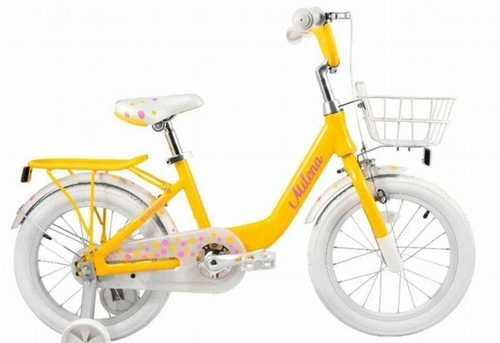 Велосипед детский 16д tт Milena рама AL, жёлтый