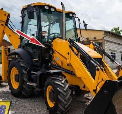 Стекло лобовое нижнее правое Jcb 3cx-4cх