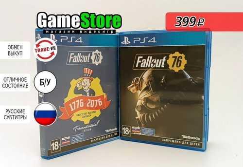 Fallout 76 Русские субтитры PS4 б/у