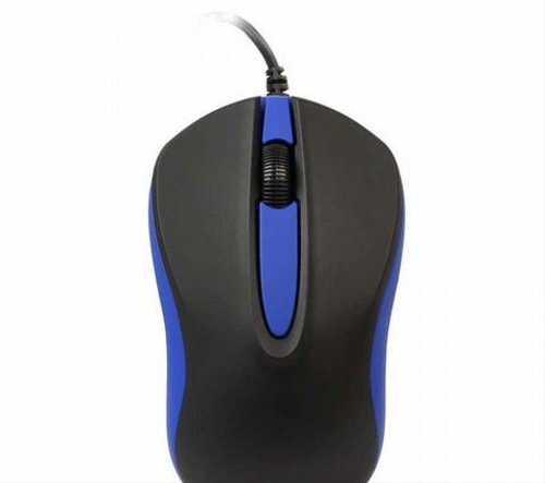 Мышь проводная Smartbuy 329 USB, черно-синяя
