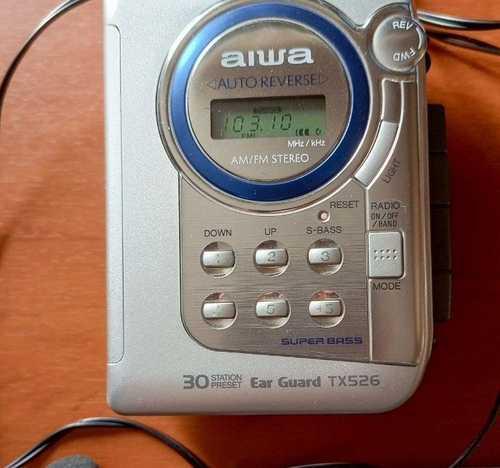Кассетный плеер aiwa tx526 полностью исправный