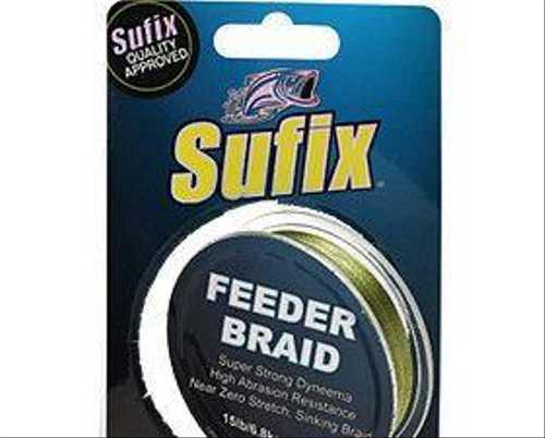 Леска плетеная sufix Feeder braid зеленая 100 м 0