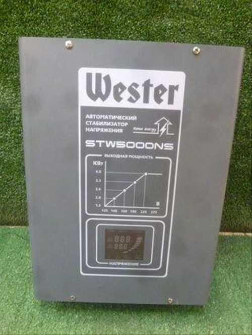 Стабилизатор напряжения wester STW5000NS