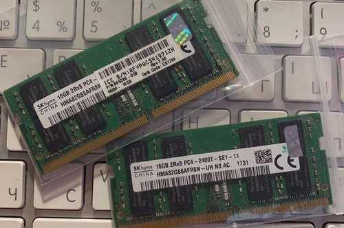 Оперативная память DDR4 32gb 16gb x2 шт 2400