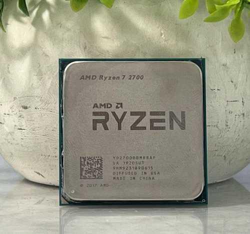 Процессор (AMD, AM4, Ryzen 7, 2700 8/16 3.2-4.1GHz, отличное)